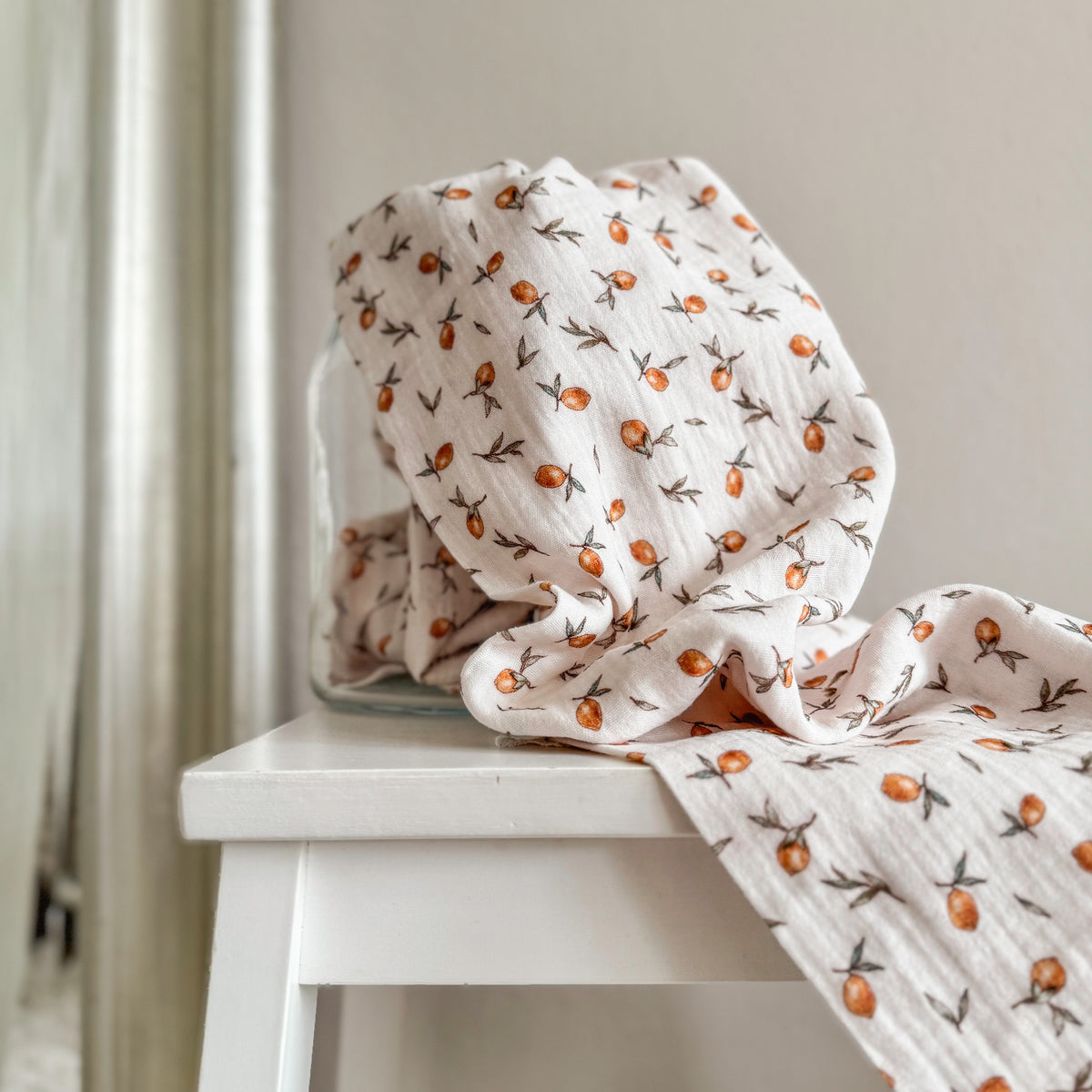 Cotton muslin / vintage lemons – mylittlefabricshop