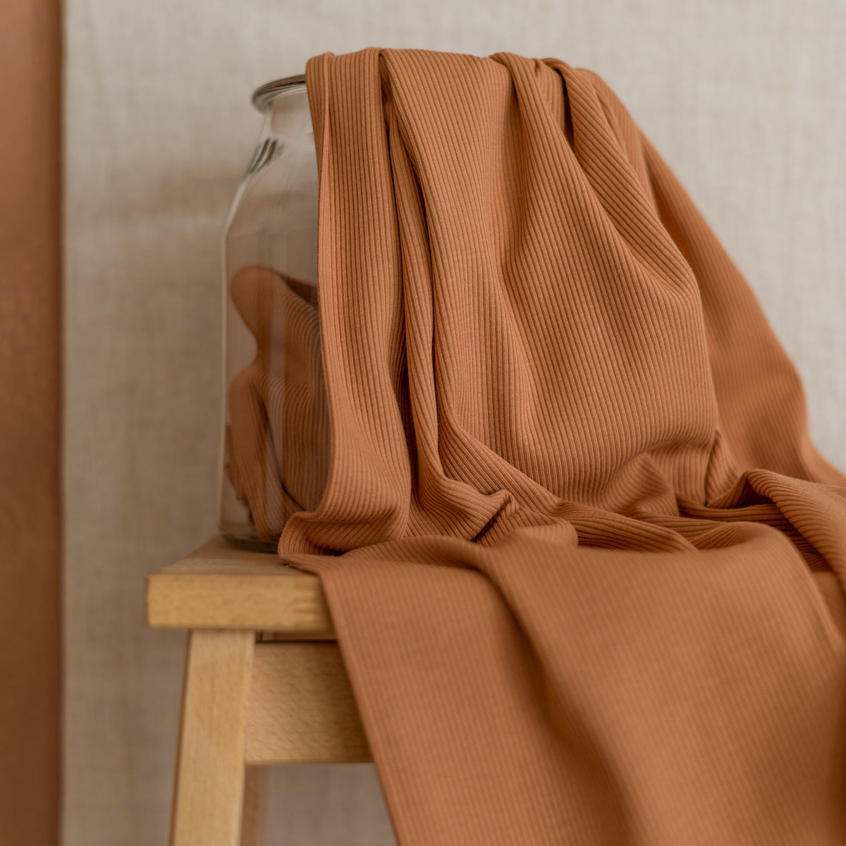 Rebrast jersey / peach – mylittlefabricshop
