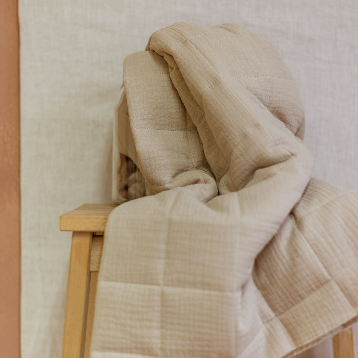 Quilted Muslin / Natural Beige – mylittlefabricshop