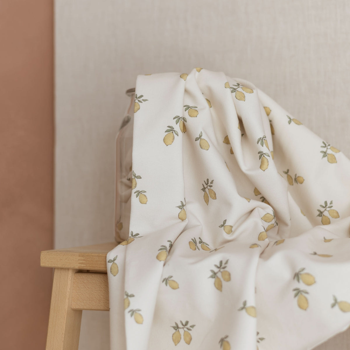 Cotton french terry / lemons – mylittlefabricshop