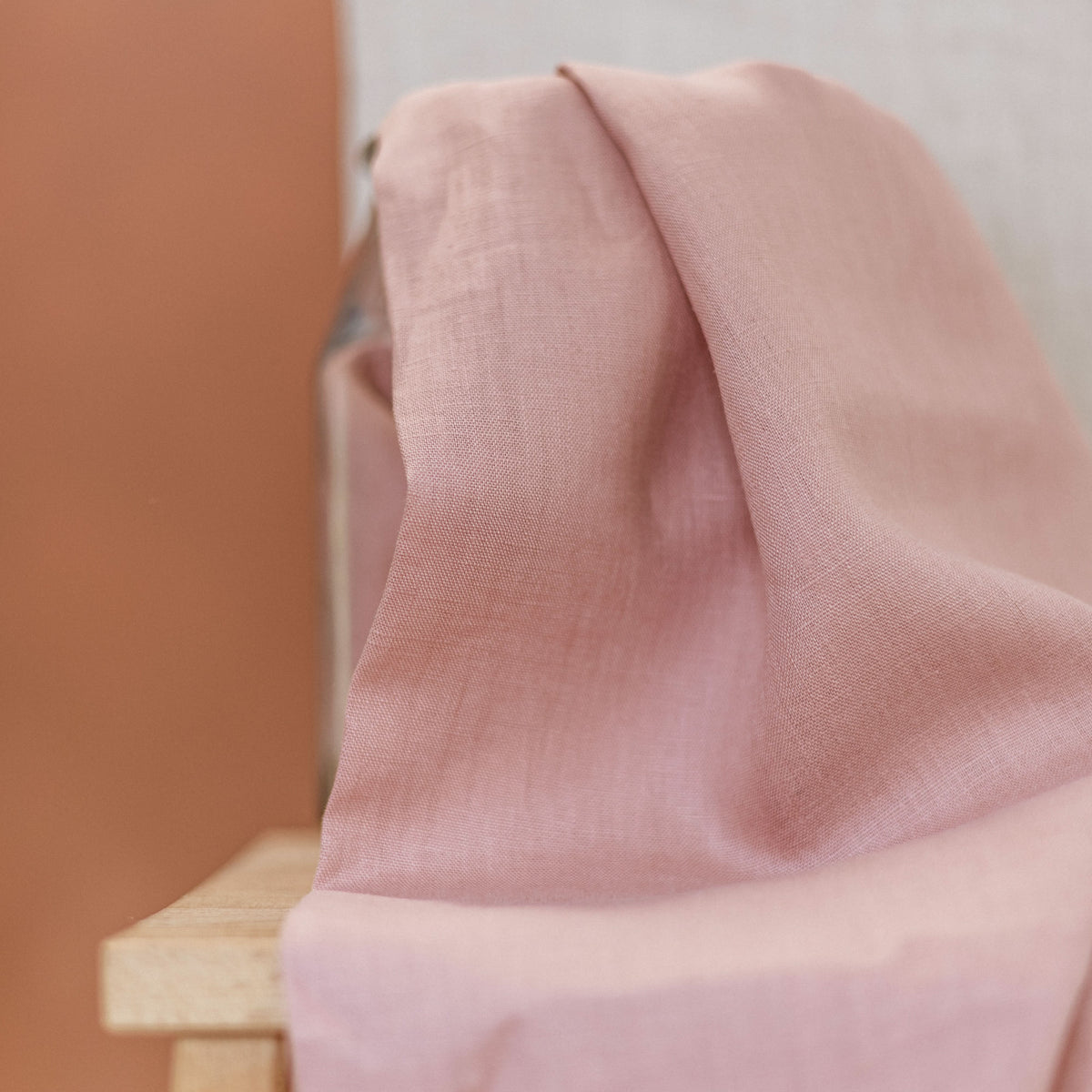 Linen / Misty Rose – mylittlefabricshop