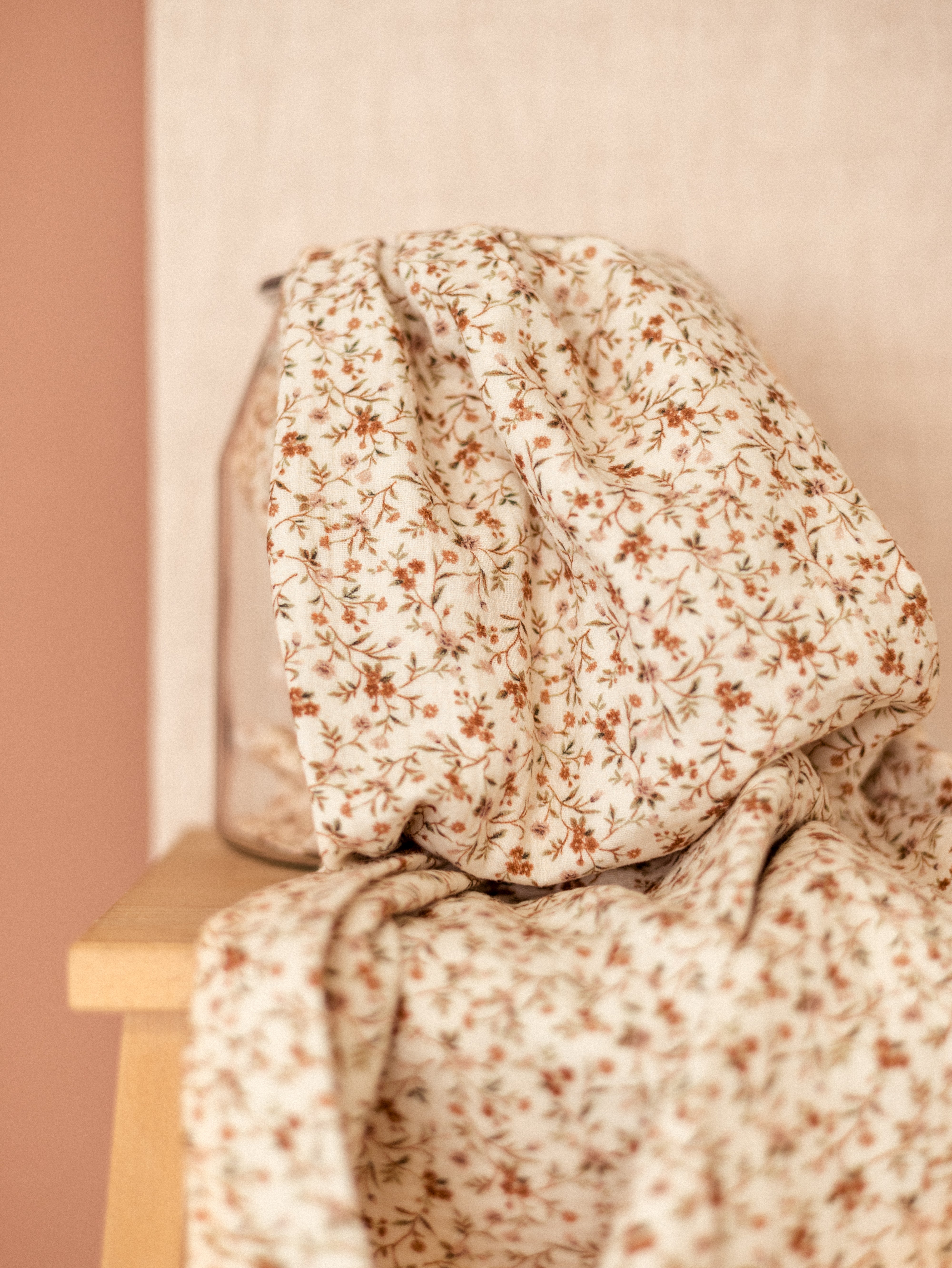 Cotton Muslin / Beige Meadow – mylittlefabricshop