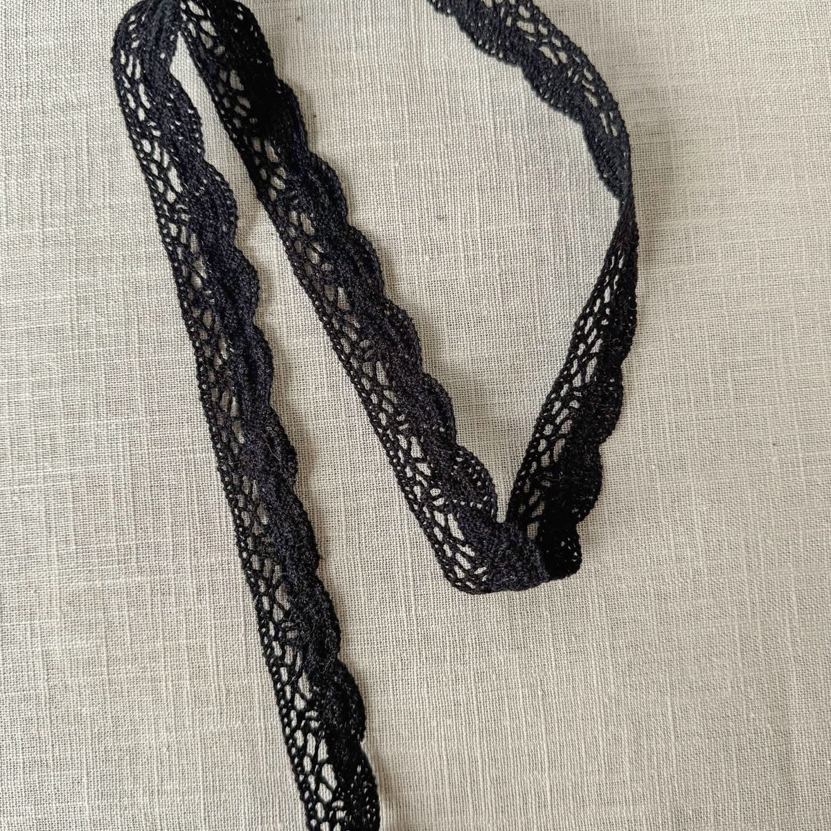 Cotton lace trim / 19 mm / black – mylittlefabricshop