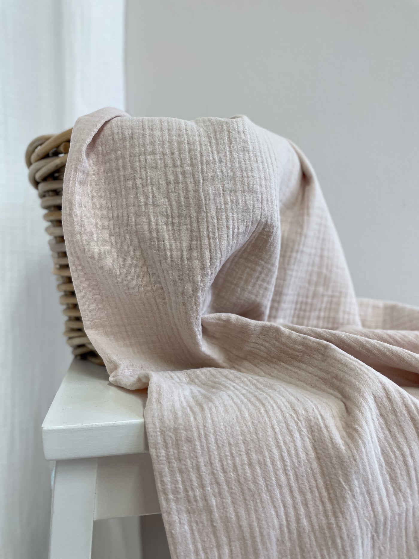 Organic Cotton muslin / dark petale – mylittlefabricshop