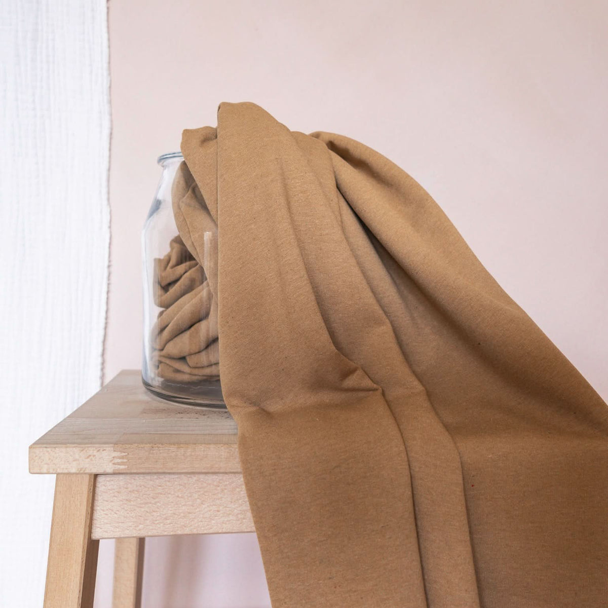 Recycled sweat / caramel – mylittlefabricshop