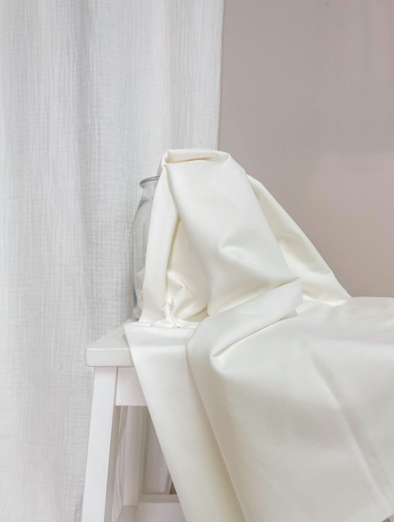 Cotton french terry / ivory – mylittlefabricshop