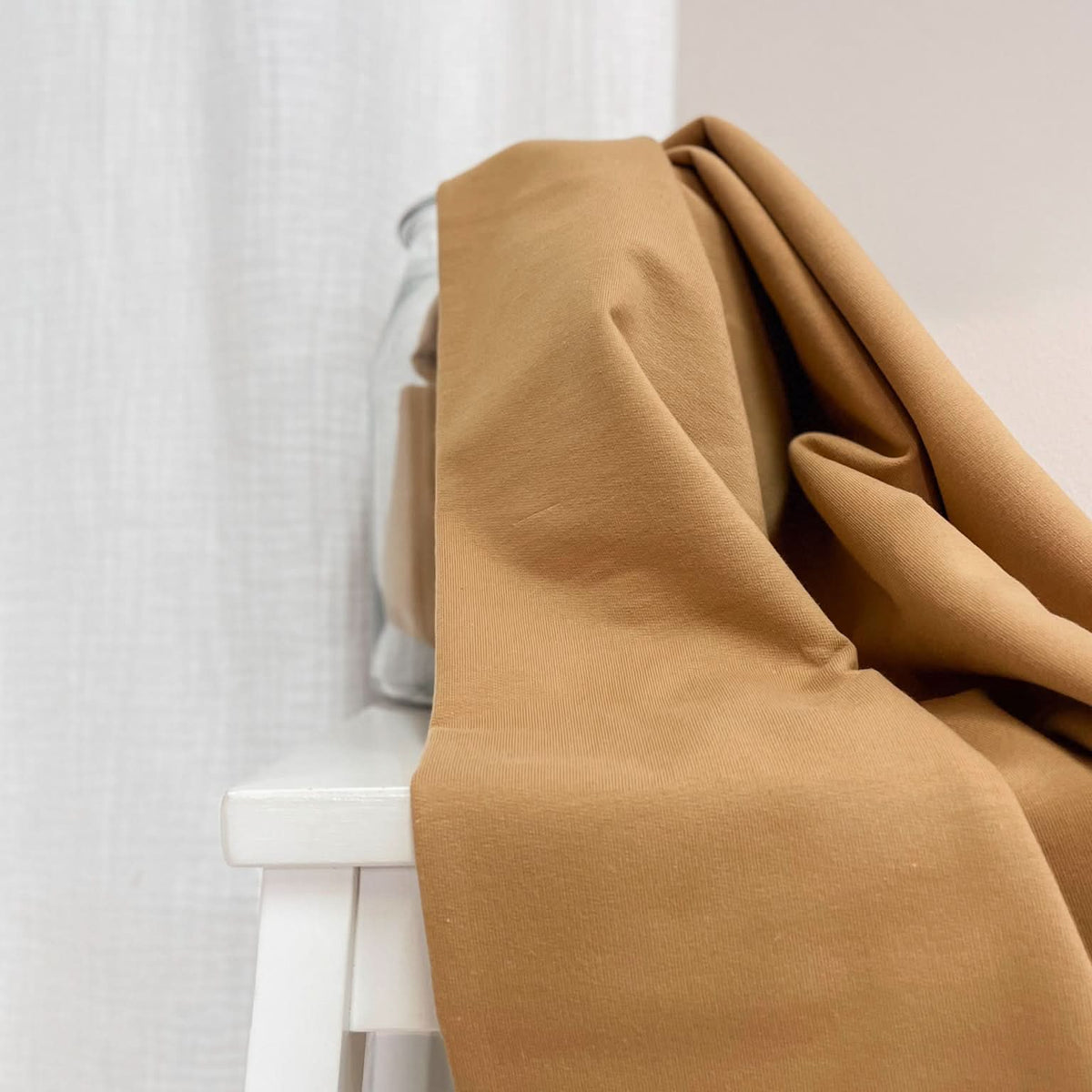 Cotton french terry / camel – mylittlefabricshop