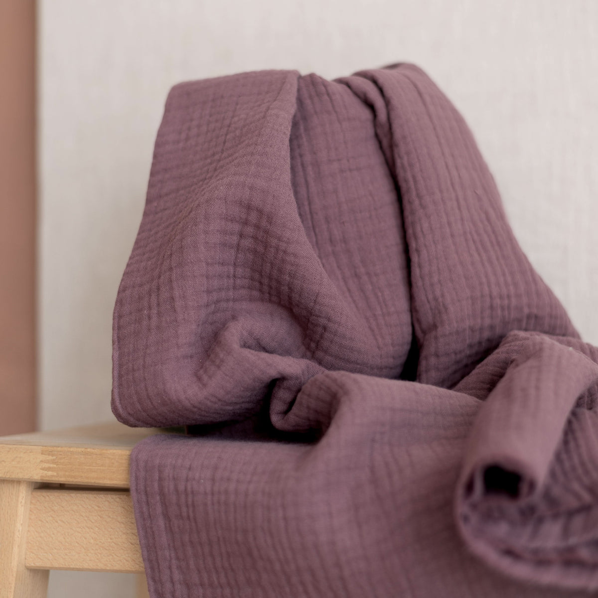 Troslojni muslin / mauve – mylittlefabricshop